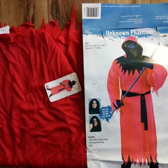 My Halloween | Other | Adult Mens Halloween Costume Unknown Phantom Red ...
